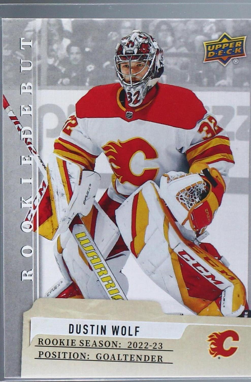 2023-24 Upper Deck UD Rookie Debut - Dustin Wolf #5 (RC) for sale ...