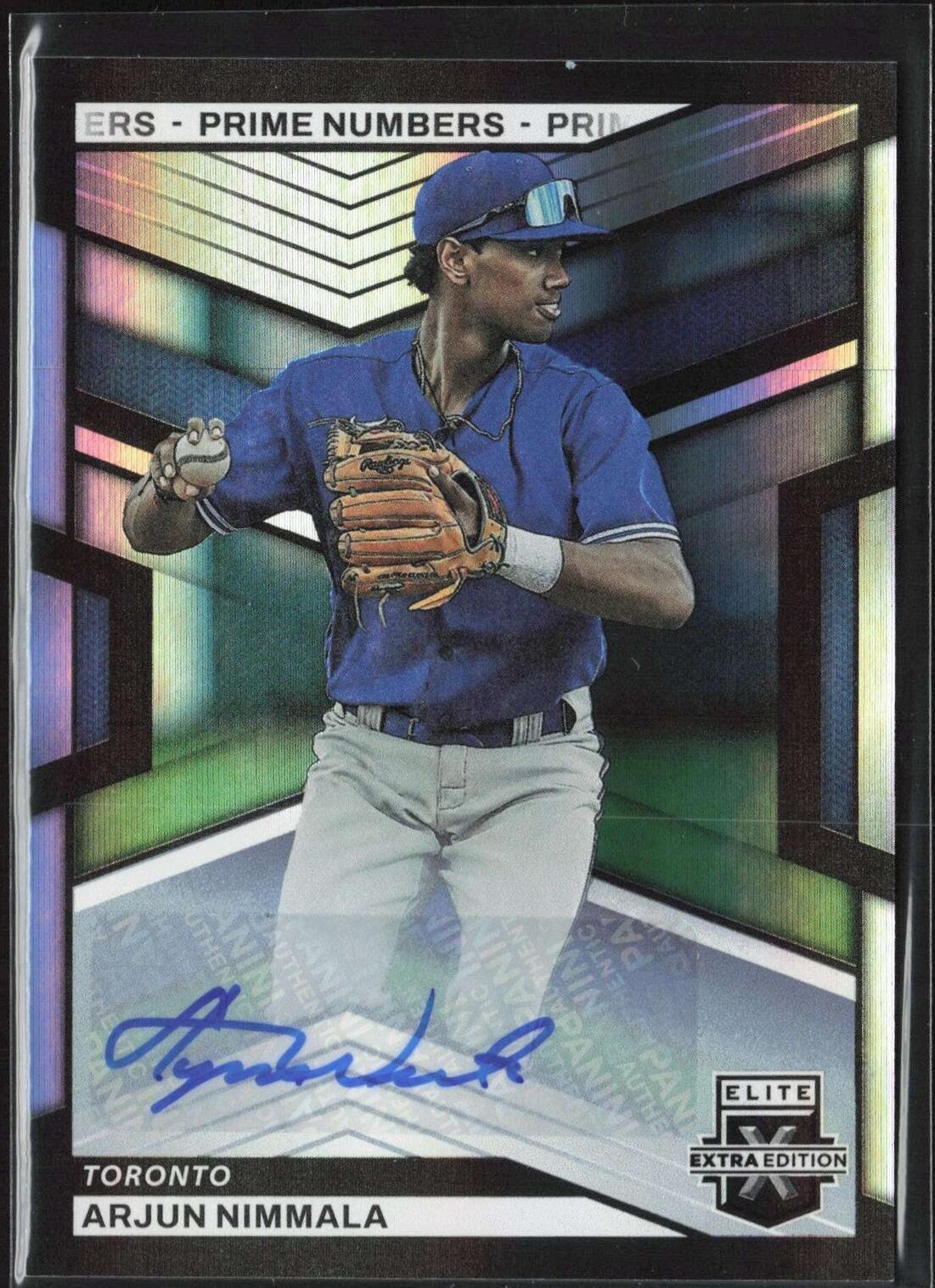 2023 Panini Elite Extra Edition - Arjun Nimmala #53 Prime Numbers B ...