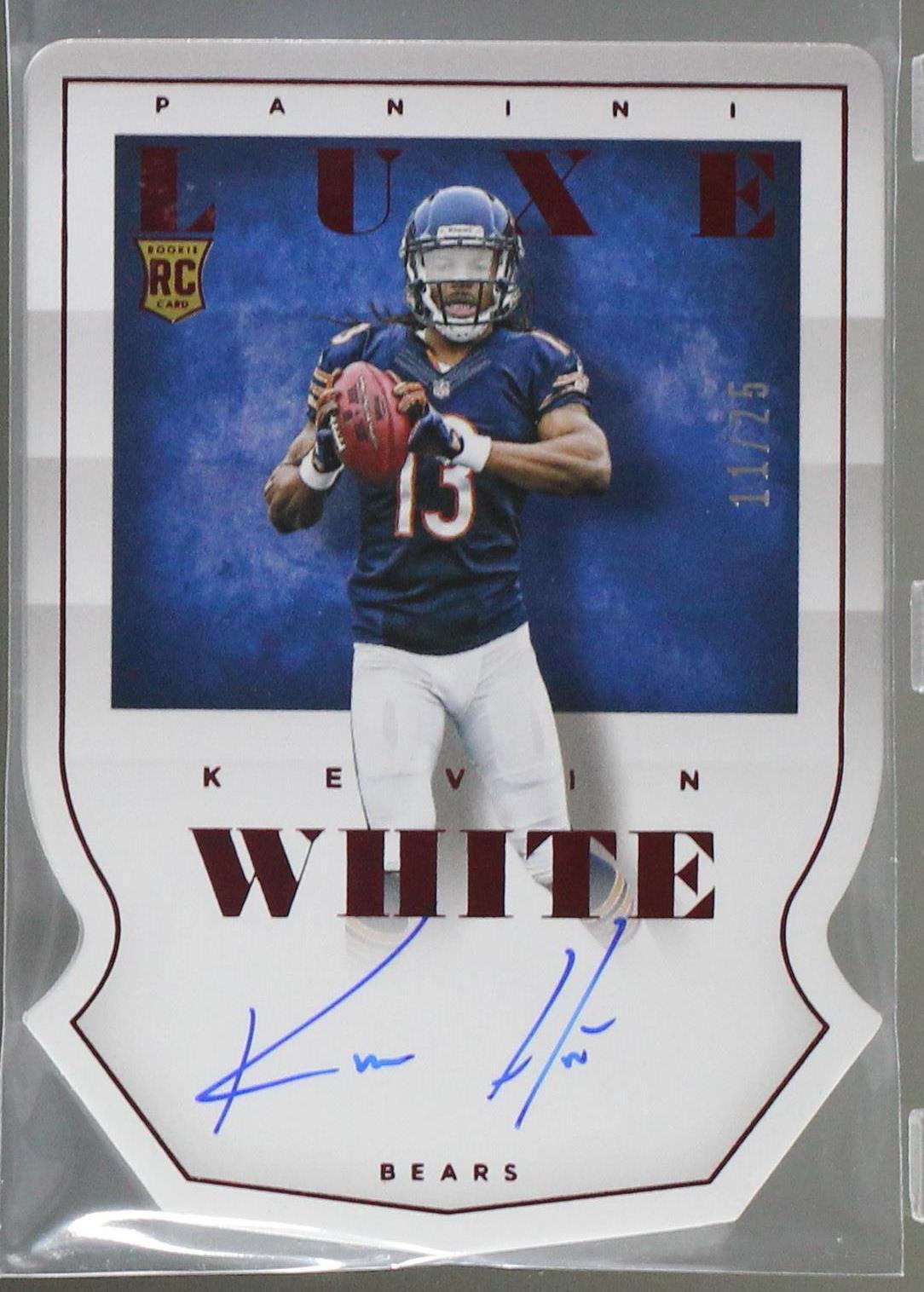 2015 Panini Luxe - Die-Cut Rookie Autographs #DCA-KW Kevin White /25 ...