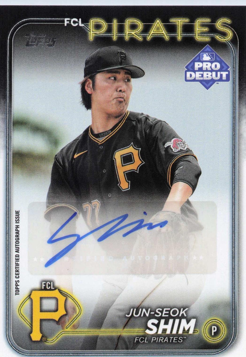2024 Topps Pro Debut - Jun-Seok Shim #PD-59 Autographs (AU, RC) for ...
