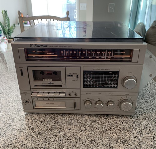 Stereo Entertainment Center Record Player 8 Track AM/FM