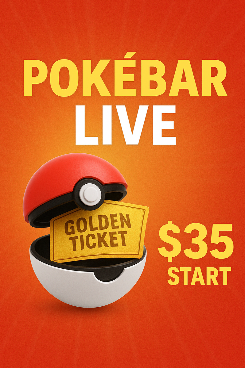 POKE BAR NIGHT GET A GOLDEN TICKET | eBay Live Video
