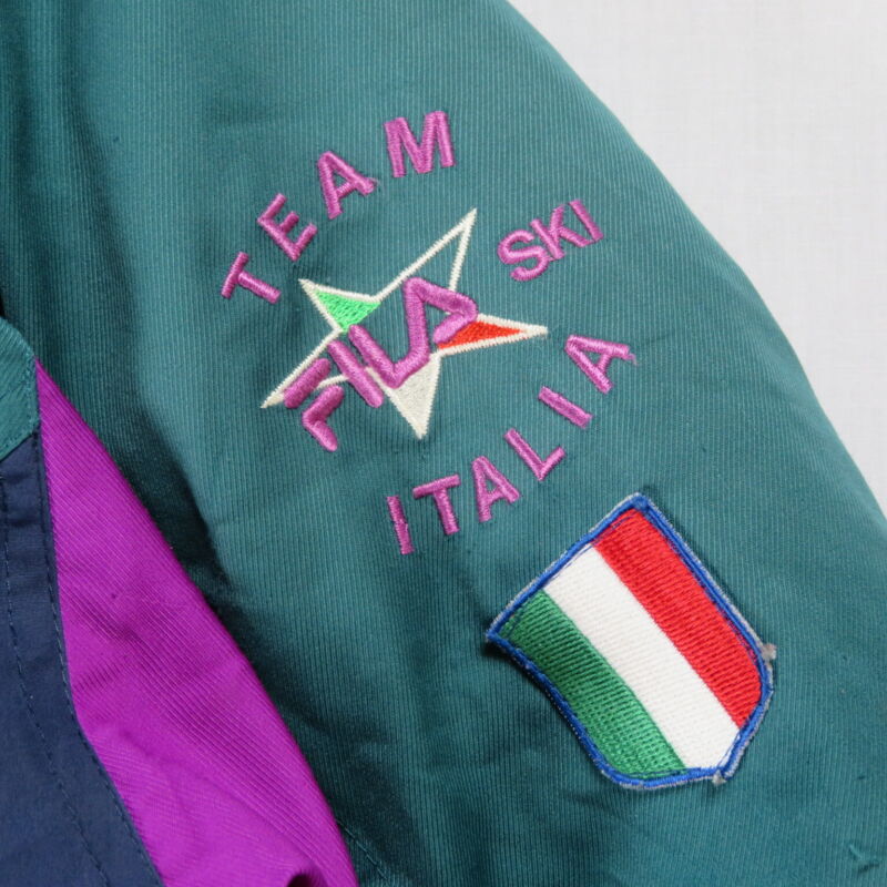 Rare VTG FILA Team Italia Ski Color Block Thermore Puffer Rare VTG FILA Team Italia Ski Color Block Thermore Puffer