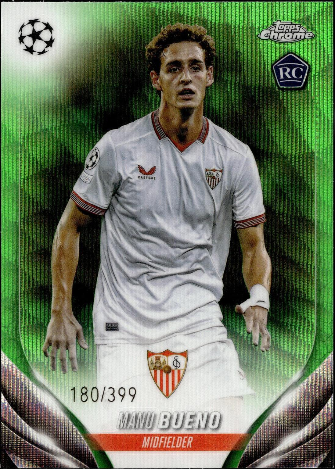 2023-24 Topps Chrome UEFA Club Competitions - Manu Bueno #122 Neon ...