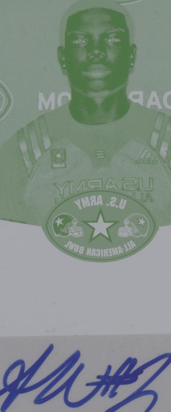 2013 Leaf Metal Draft - Army All-American Bowl Printing Plate Yellow # ...