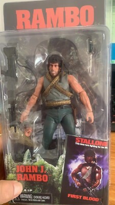 neca first blood john j rambo survival version 7 action figure stallone in stoc 386611740177