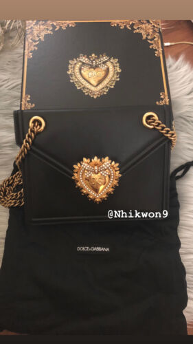 Dolce & Gabbana Small Black Leather Devotion Bag | eBay Dolce & Gabbana Small Black Leather Devotion Bag | eBay