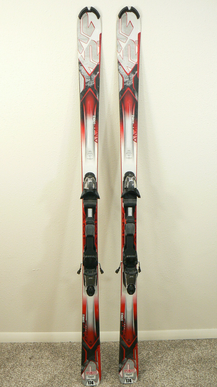 174 cm K2 AMP STRIKE Catch-Free Rocker All-Mtn Skis w 174 cm K2 AMP STRIKE Catch-Free Rocker All-Mtn Skis w