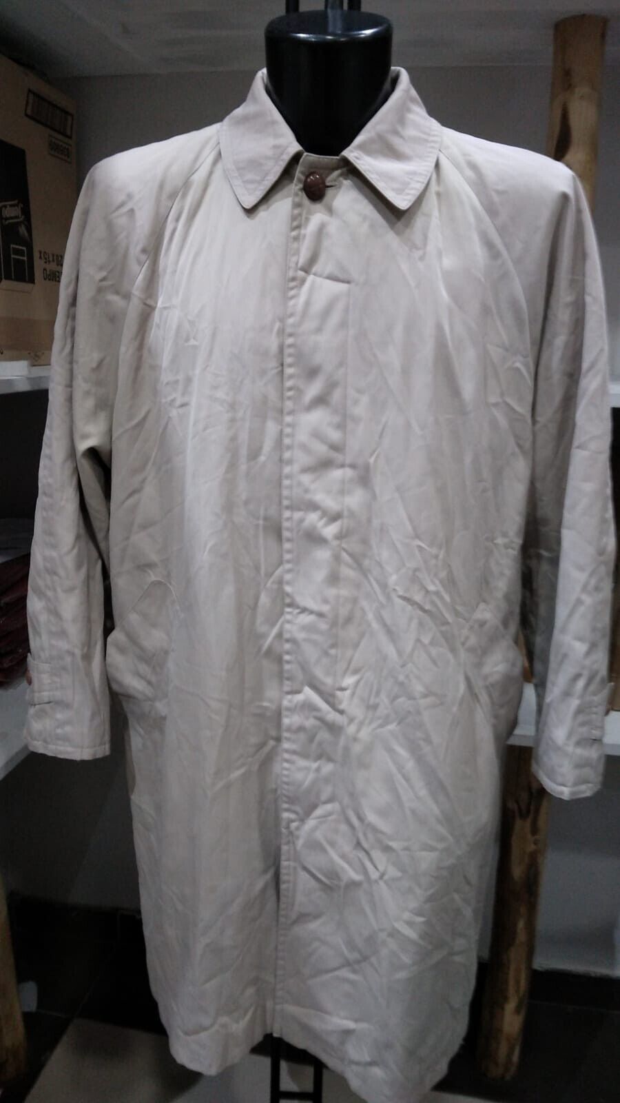 Blackwood Trench Mixed Cotton Used Man Beige Size 46 Blackwood Trench Mixed Cotton Used Man Beige Size 46
