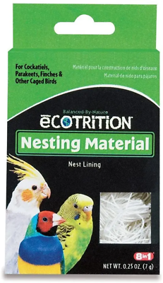 Ecotrition Nesting Material for Cockatiels Parakeets Finches
