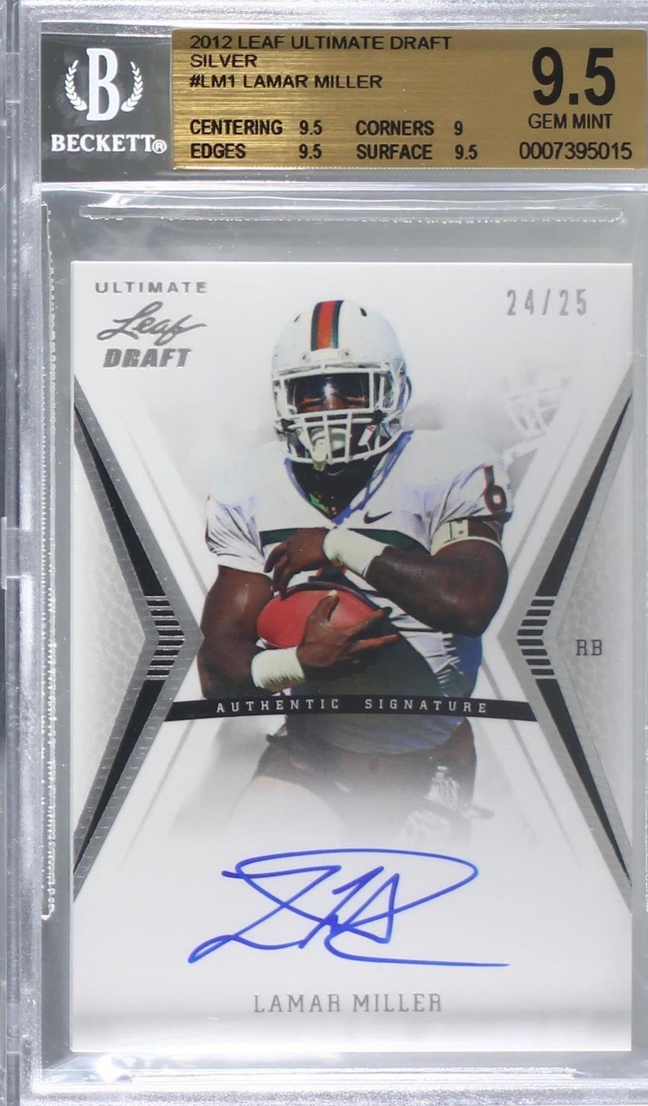 2012 Ultimate Leaf Draft - Silver #LM1 Lamar Miller /25 (AU, RC) for sale online | eBay