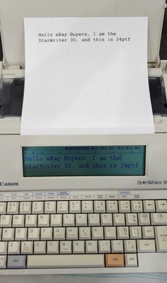 Typewriters & Word Processors - Canon Starwriter