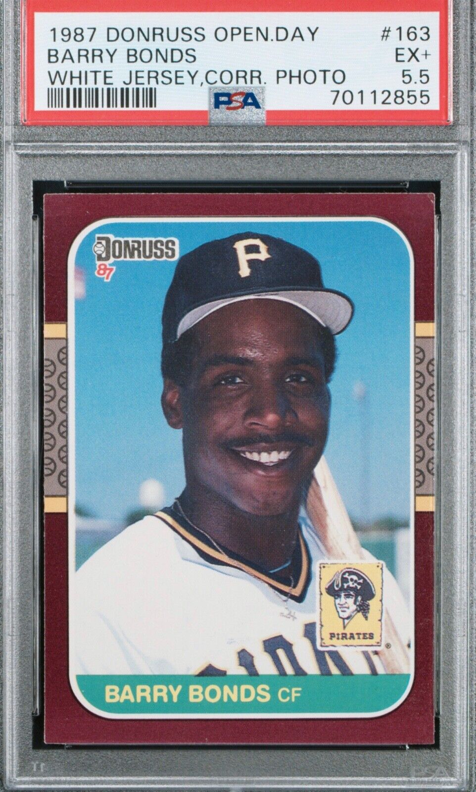 1987 Donruss Opening Day— Barry Bonds — ROOKIE — PSA 5.5 1987 Donruss Opening Day— Barry Bonds — ROOKIE — PSA 5.5