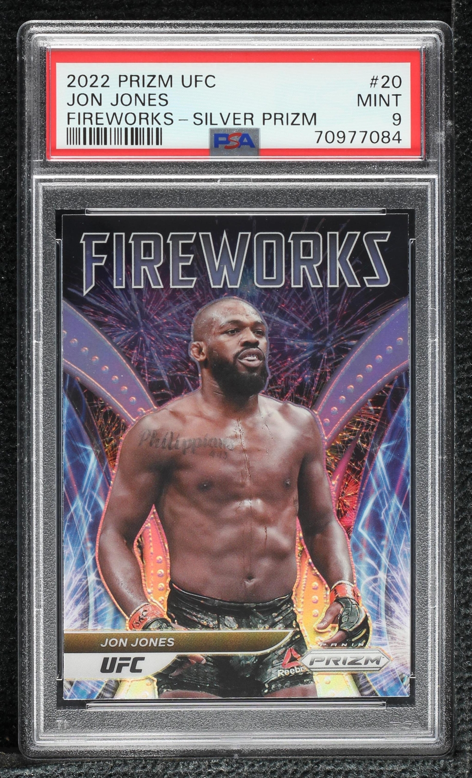 2022 Panini Prizm UFC - Fireworks Silver Prizm #20 Jon Jones for sale ...