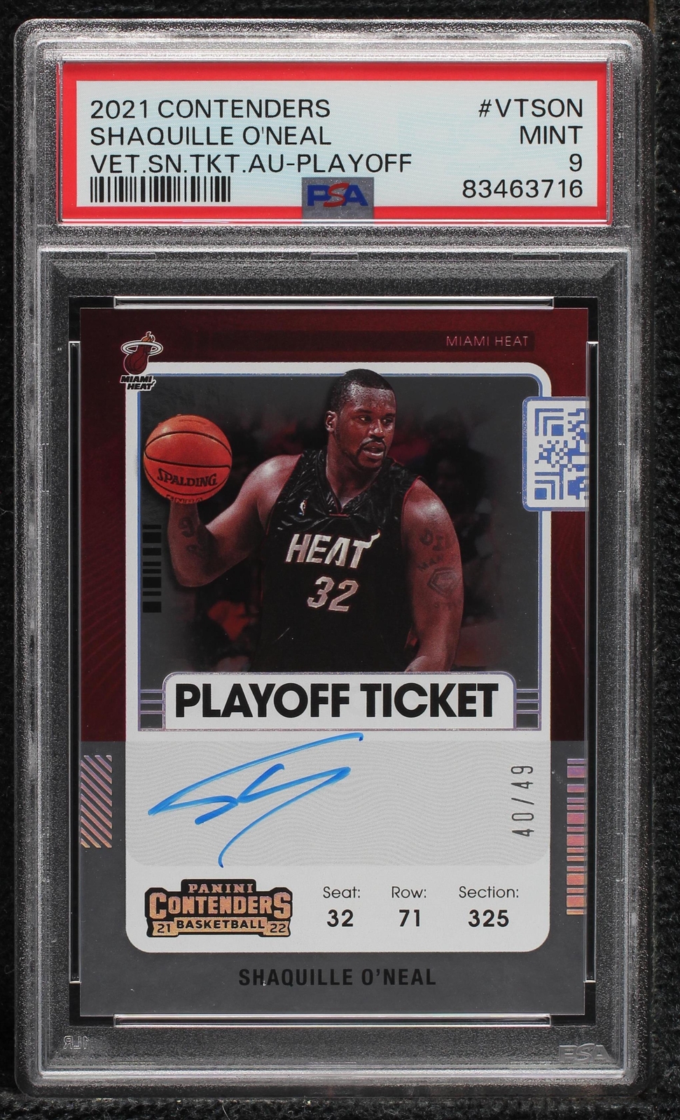2021-22 Panini Contenders - Veteran Ticket Autographs Playoff Ticket # ...