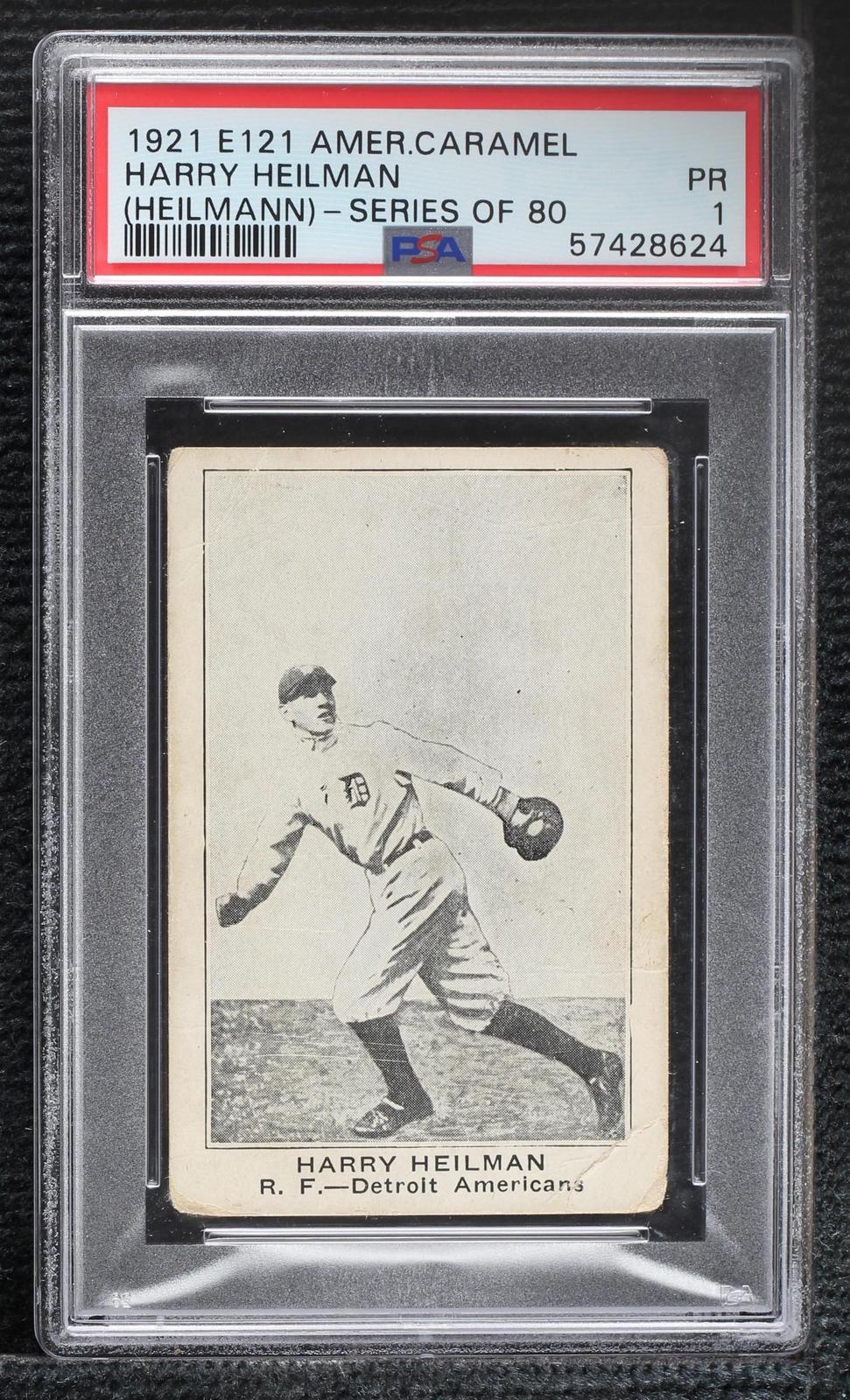 1921-22 American Caramel Series of 80 - E121 Harry Heilmann for sale ...