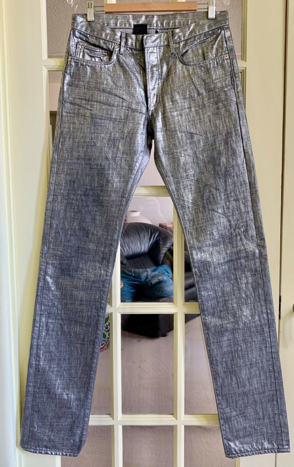 NWT Stunning Hedi Slimane's DIOR HOMME 19cm MIRROR JEANS NWT Stunning Hedi Slimane's DIOR HOMME 19cm MIRROR JEANS