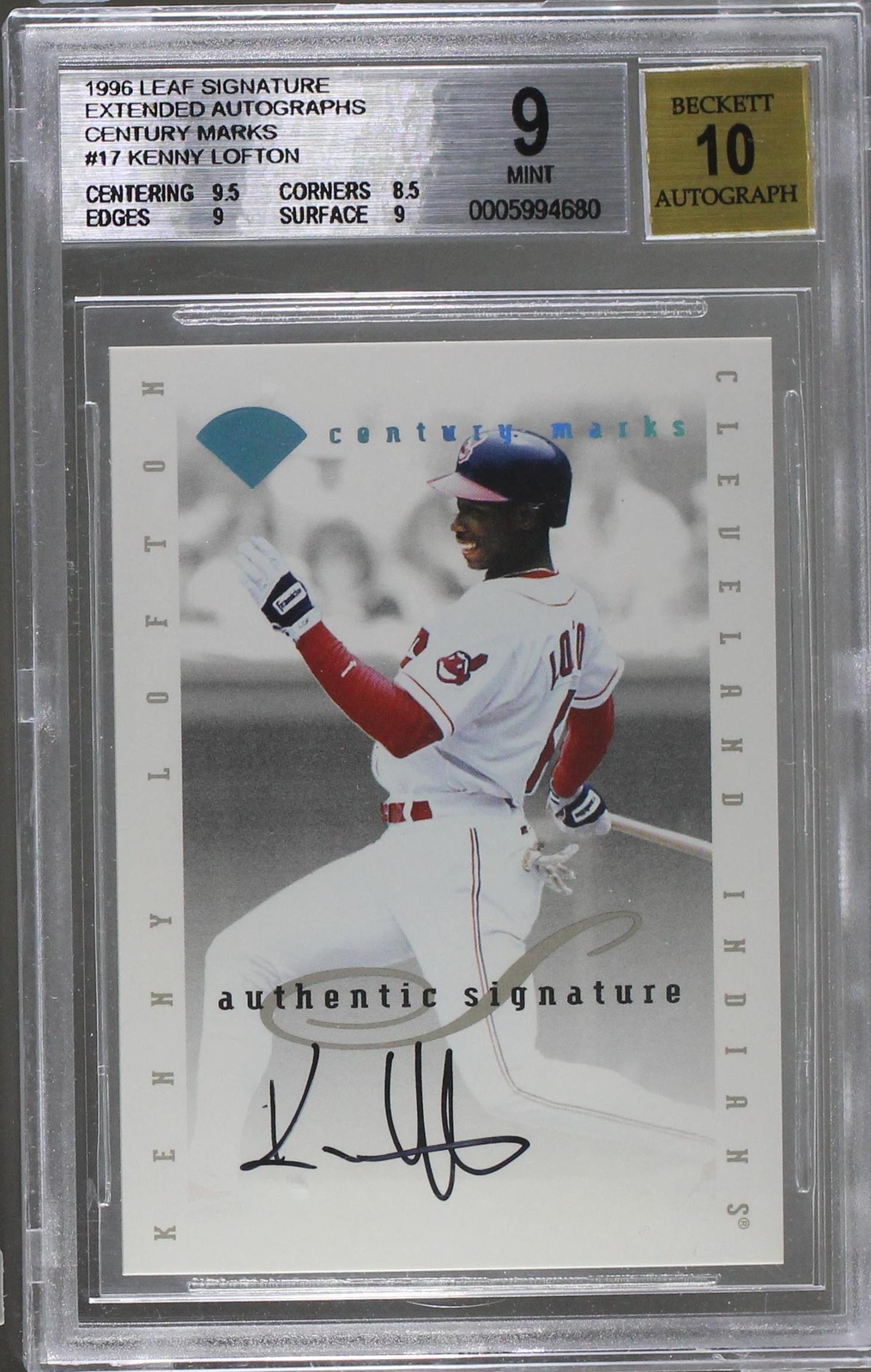 1996 Leaf Signature Series - Signatures Update Century Marks Kenny ...