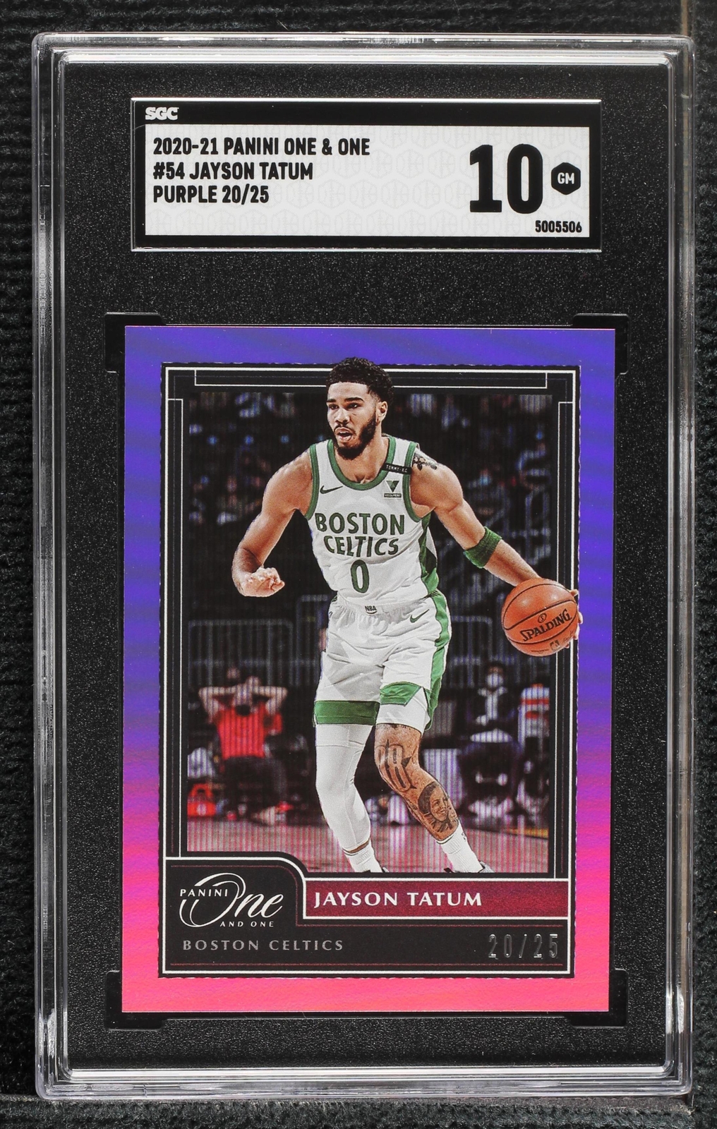 2020-21 Panini One and One - Purple #54 Jayson Tatum /25 for sale ...