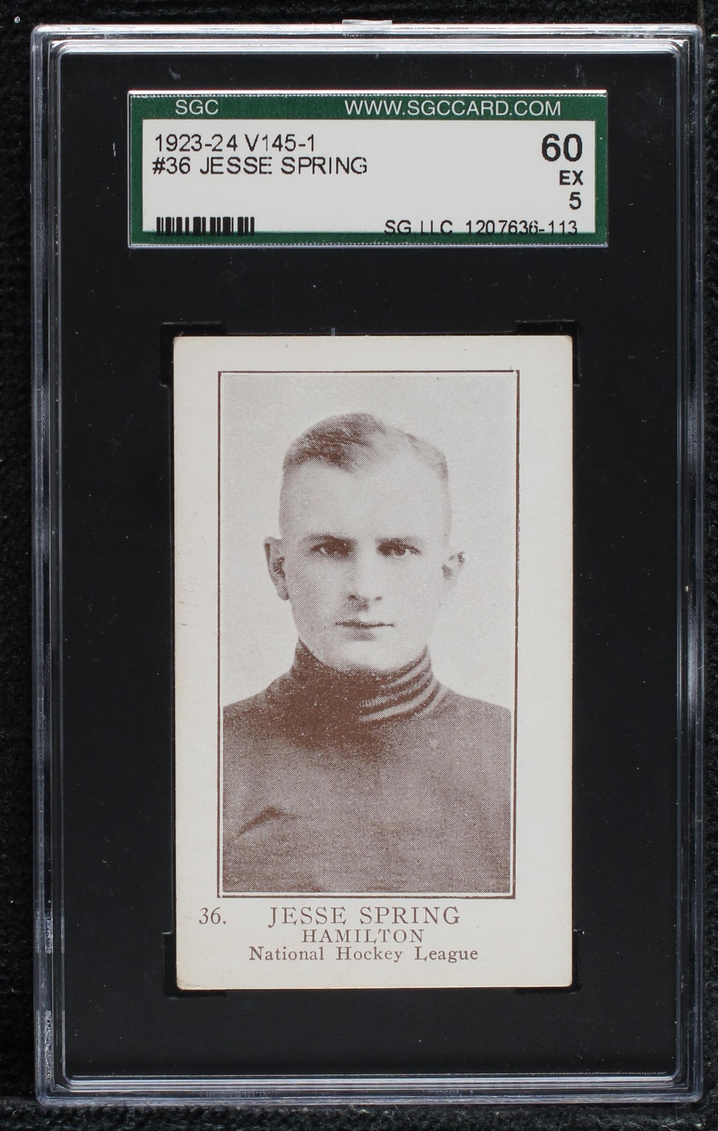 1923-24 William Paterson - V145-1 #36 Jesse Spring (RC) for sale online ...