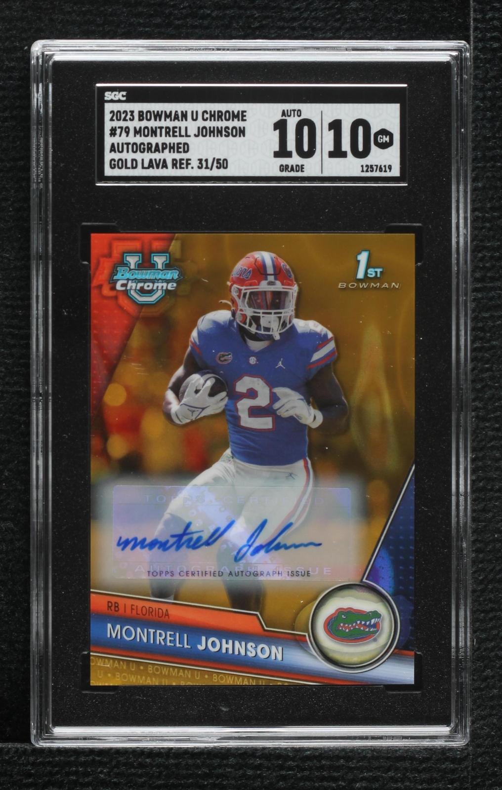 2023 Bowman University Chrome - Chrome Prospect Autographs Gold Lava ...