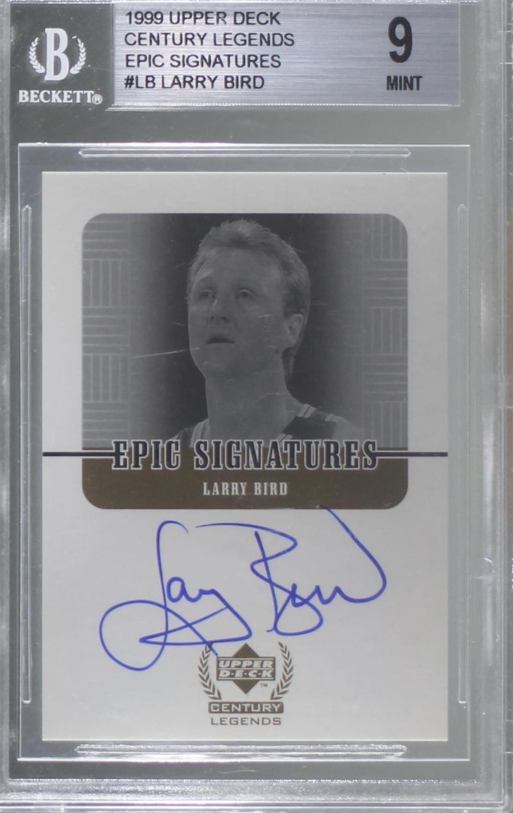 1998-99 Upper Deck Century Legends - Epic Signatures #LB Larry Bird (AU ...