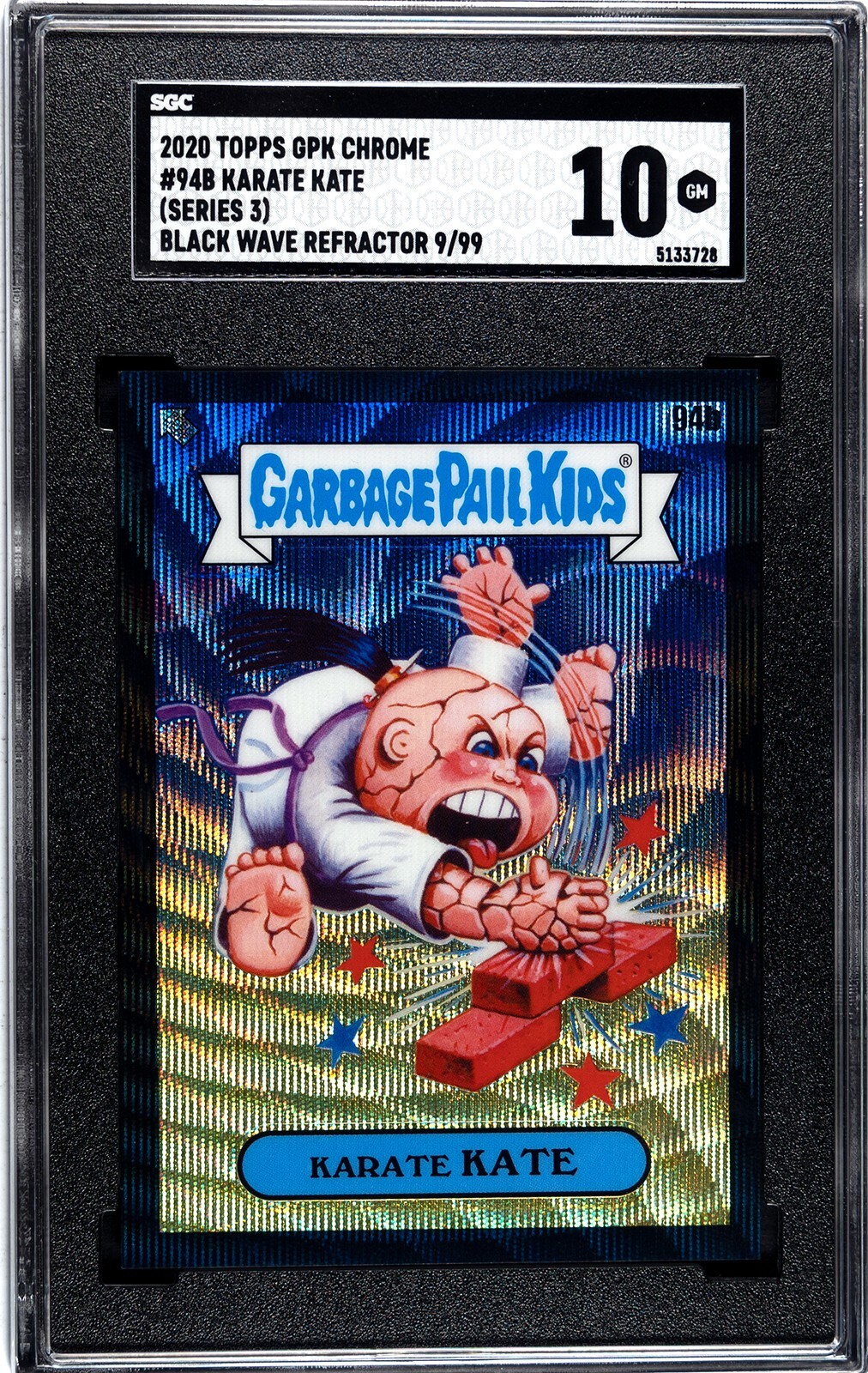 2020 Garbage Pail Chrome #94b Karate Kate Black Wave 2020 Garbage Pail Chrome #94b Karate Kate Black Wave