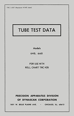 Tube Testers - Tube Chart - 2