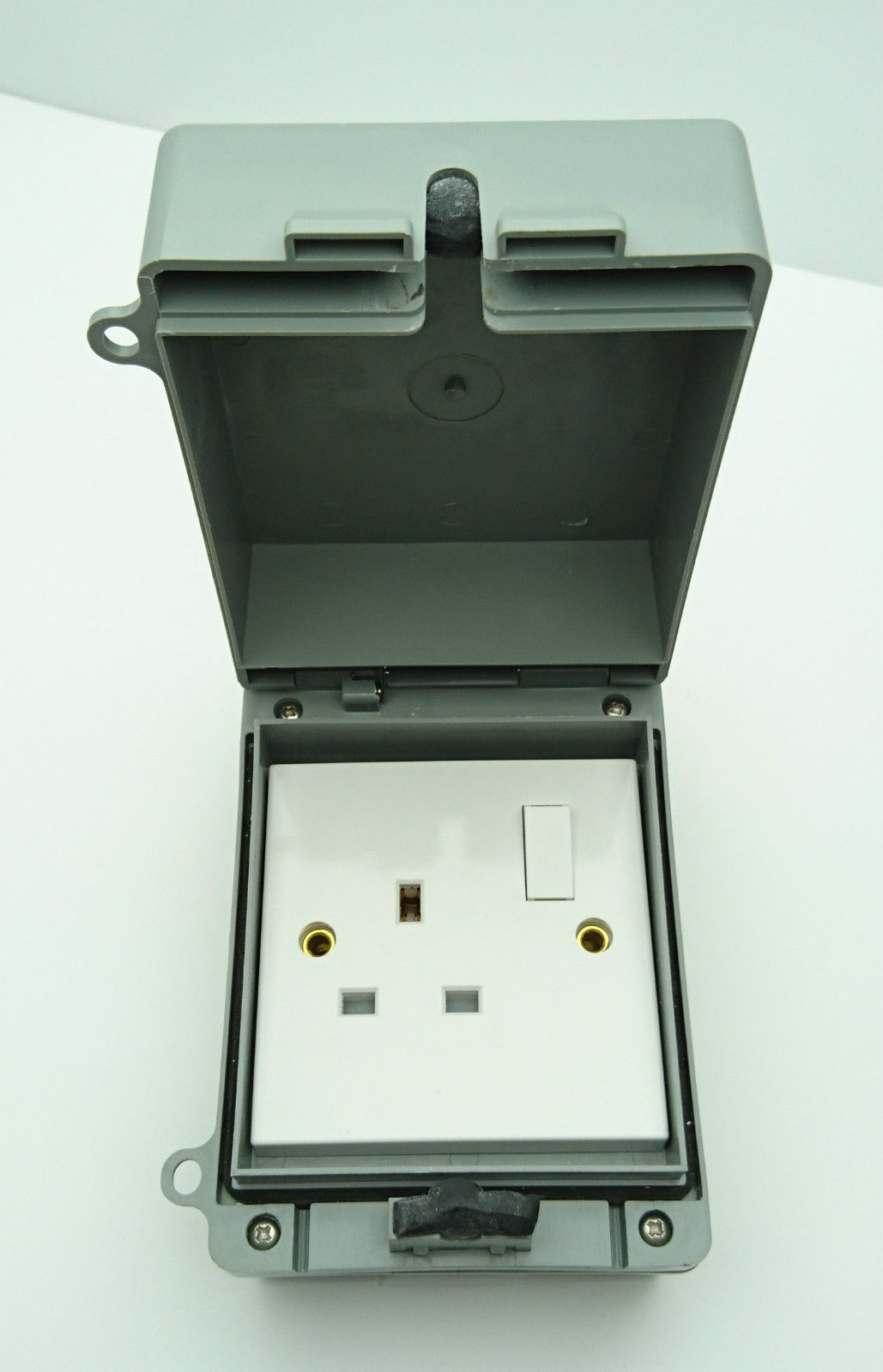 Weatherproof 1 gang, Single Switched outside Waterproof IP65 Garden ...