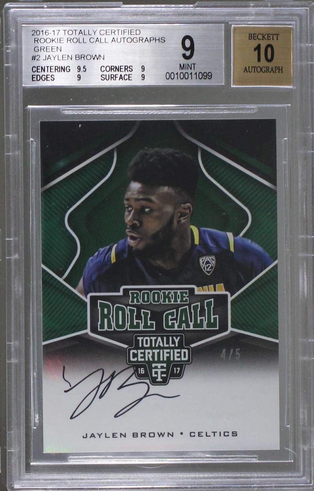 2016-17 Panini Totally Certified - Rookie Roll Call Autographs Green #2 ...