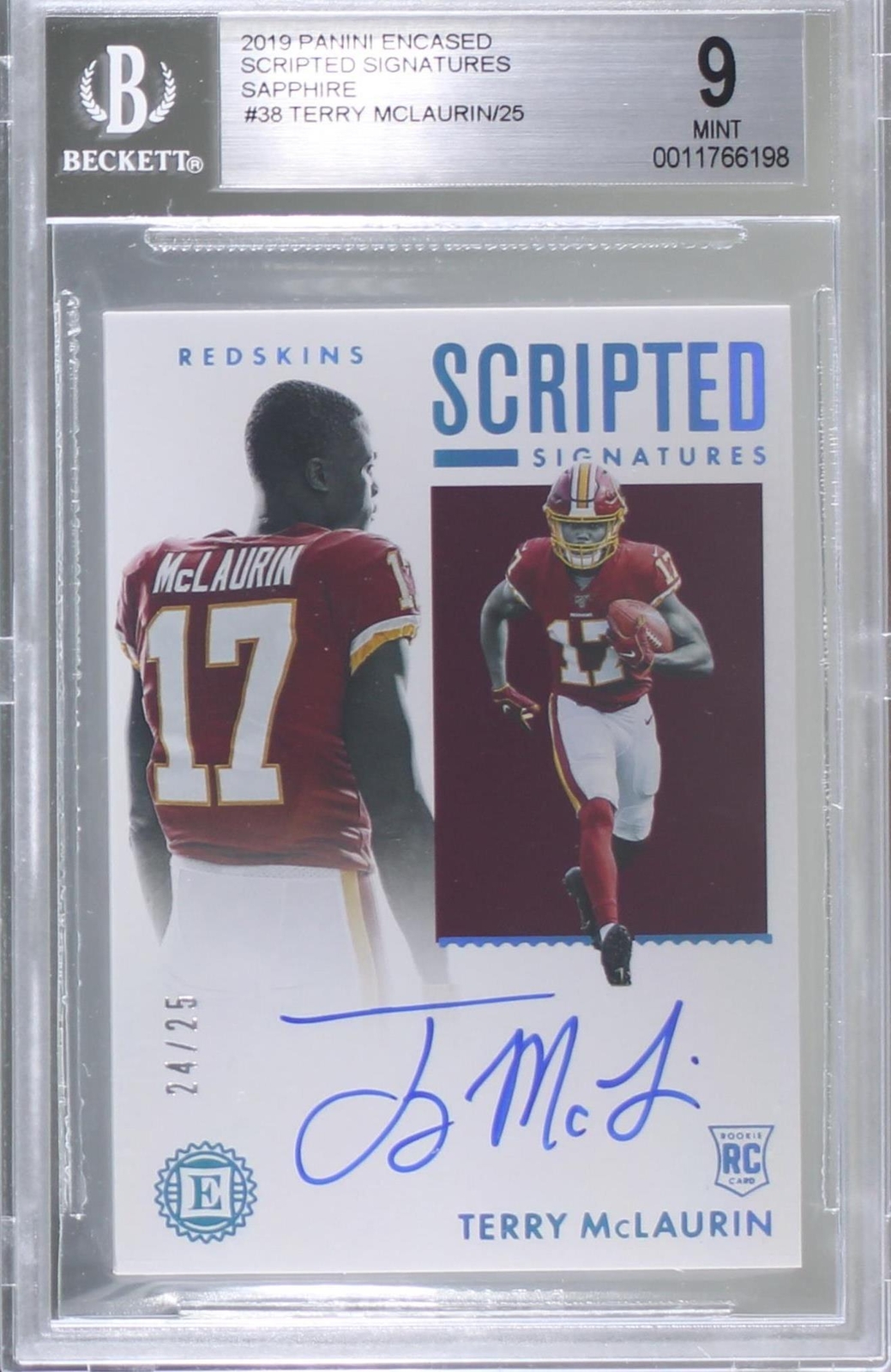 2019 Panini Encased - Scripted Signatures Sapphire #SCS-TML Terry ...