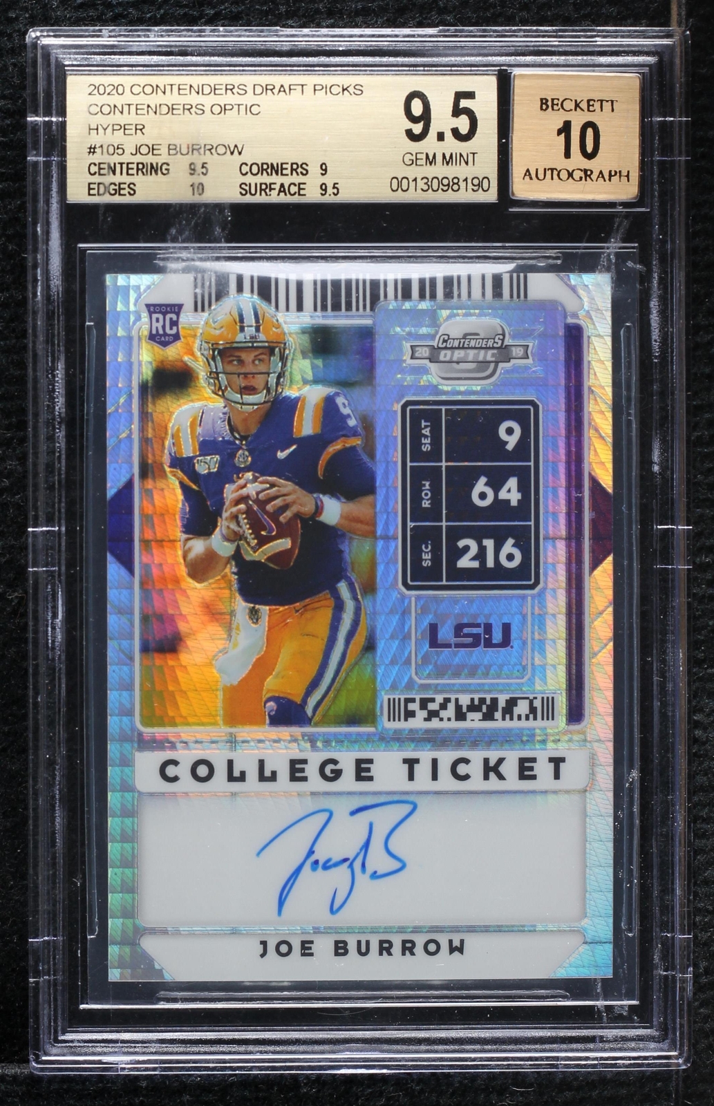 2020 Panini Contenders Draft Picks - 1st Off the Line FOTL Optic ...