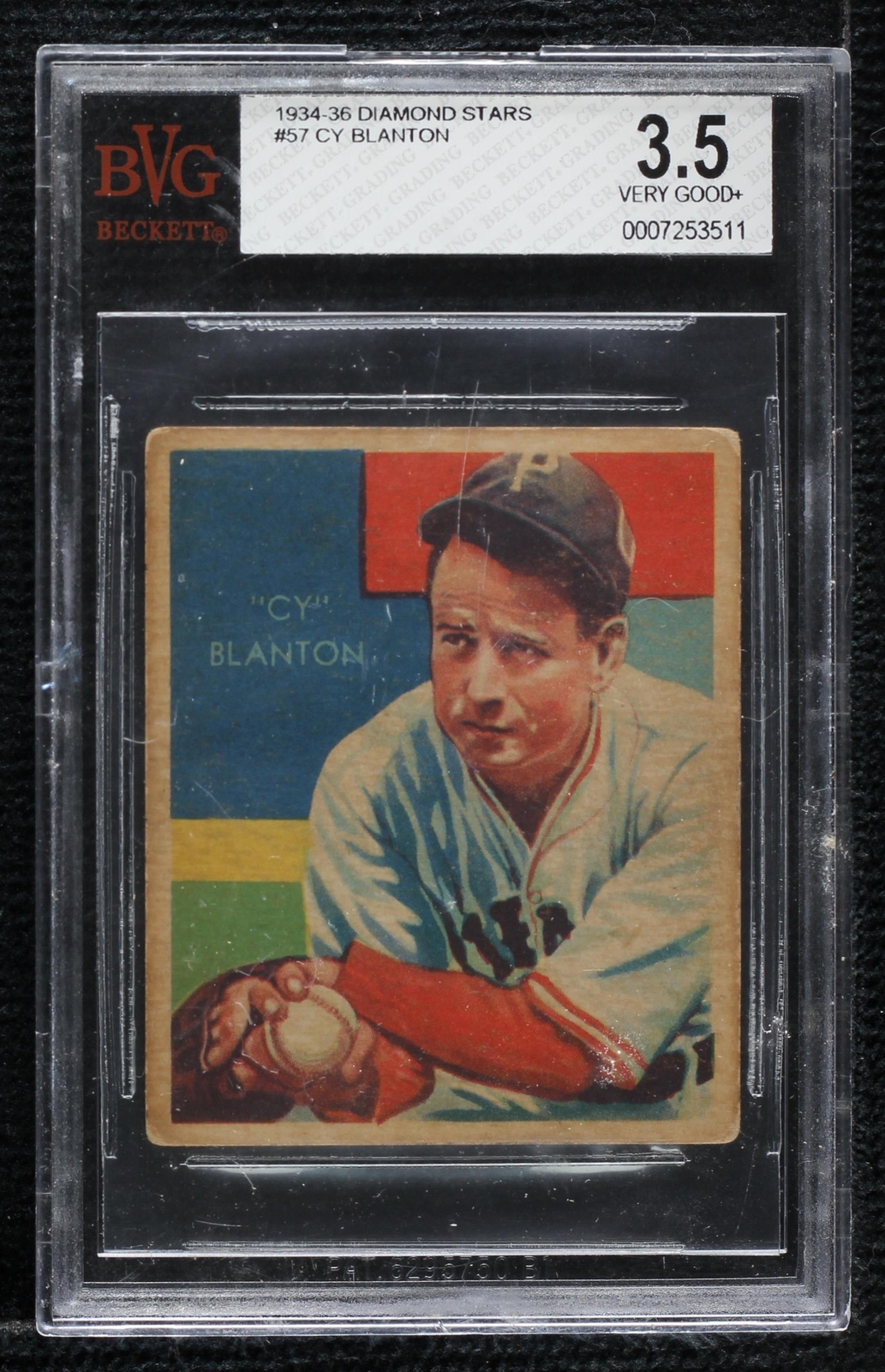 1934-36 National Chicle Diamond Stars - R327 #57 Cy Blanton (RC) for ...
