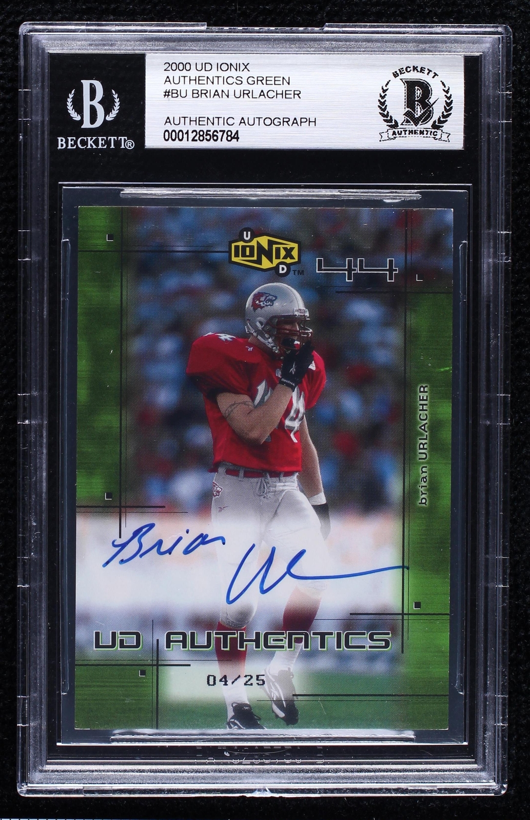 2000 UD Ionix - UD Authentics Green #BU Brian Urlacher /25 (AU, RC) for ...