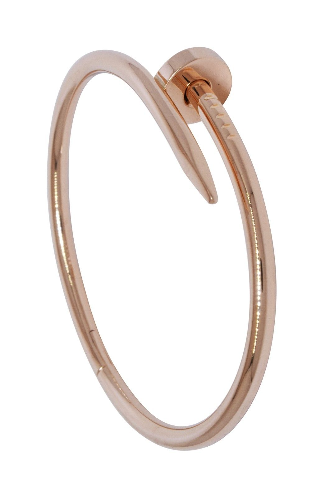 Cartier Juste Un Clou 18k Rose Gold Nail Bracelet Size 16 B Cartier Juste Un Clou 18k Rose Gold Nail Bracelet Size 16 B