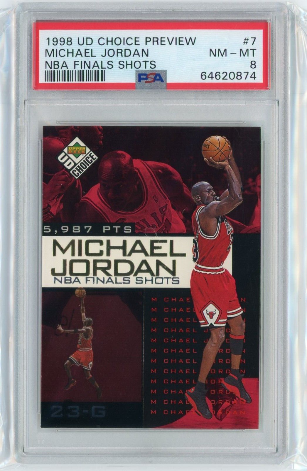 1998 Upper Deck Choice Preview NBA Finals Shots #7 MICHAEL 1998 Upper Deck Choice Preview NBA Finals Shots #7 MICHAEL