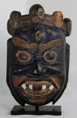 Tibet - Deity Wooden Mask