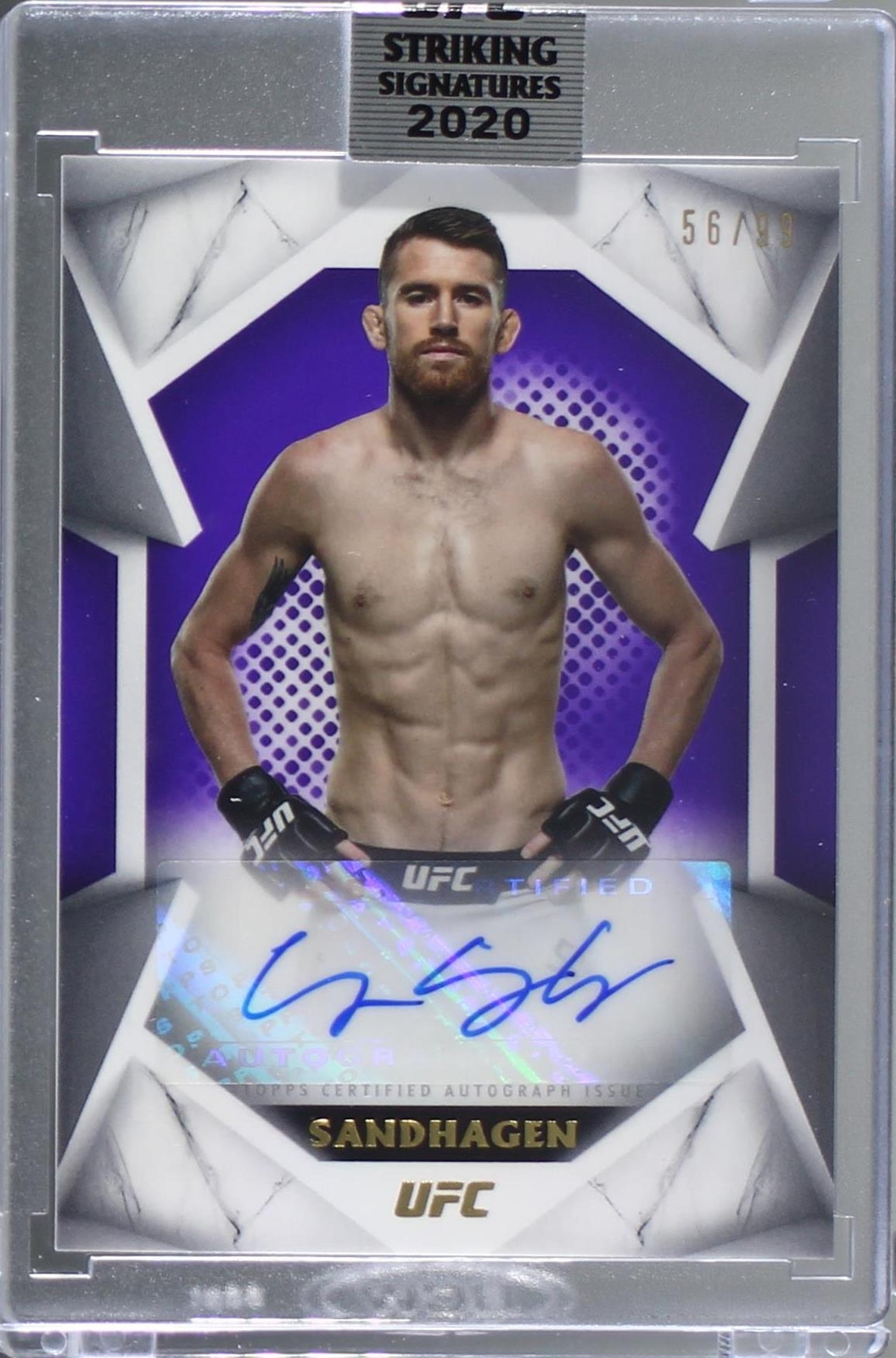 2020 Topps UFC Striking Signatures - Purple #STS-CS Cory Sandhagen /99 ...