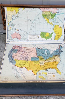 Maps, Atlases & Globes - Vintage Pull Down Map - Vatican