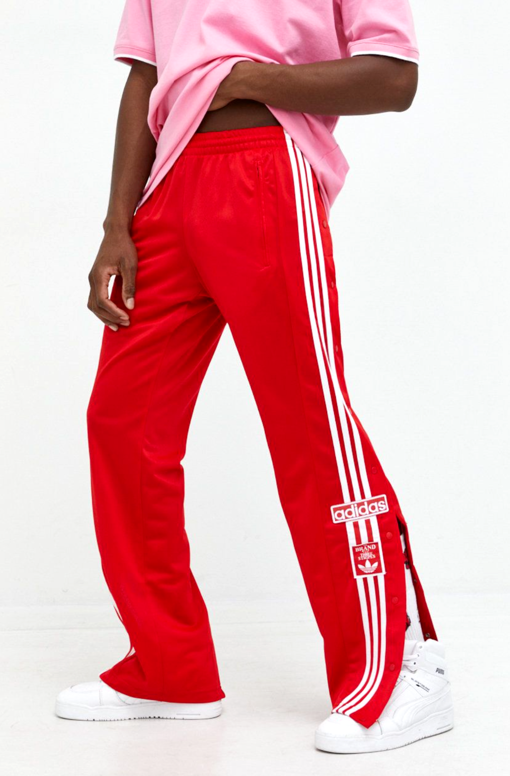 NEW MENS ADIDAS ORIGINALS ADIBREAK BUTTON TRACK PANTS ~SIZE NEW MENS ADIDAS ORIGINALS ADIBREAK BUTTON TRACK PANTS ~SIZE
