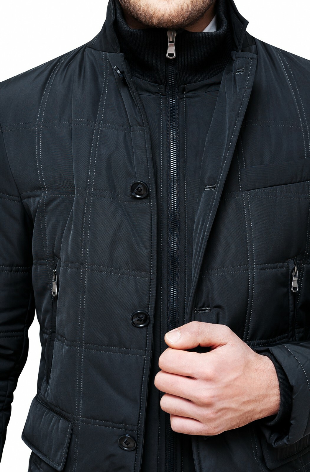Giubbotto piumino uomo Sartoriale nero soprabito trench giacca invernale Giubbotto piumino uomo Sartoriale nero soprabito trench giacca invernale