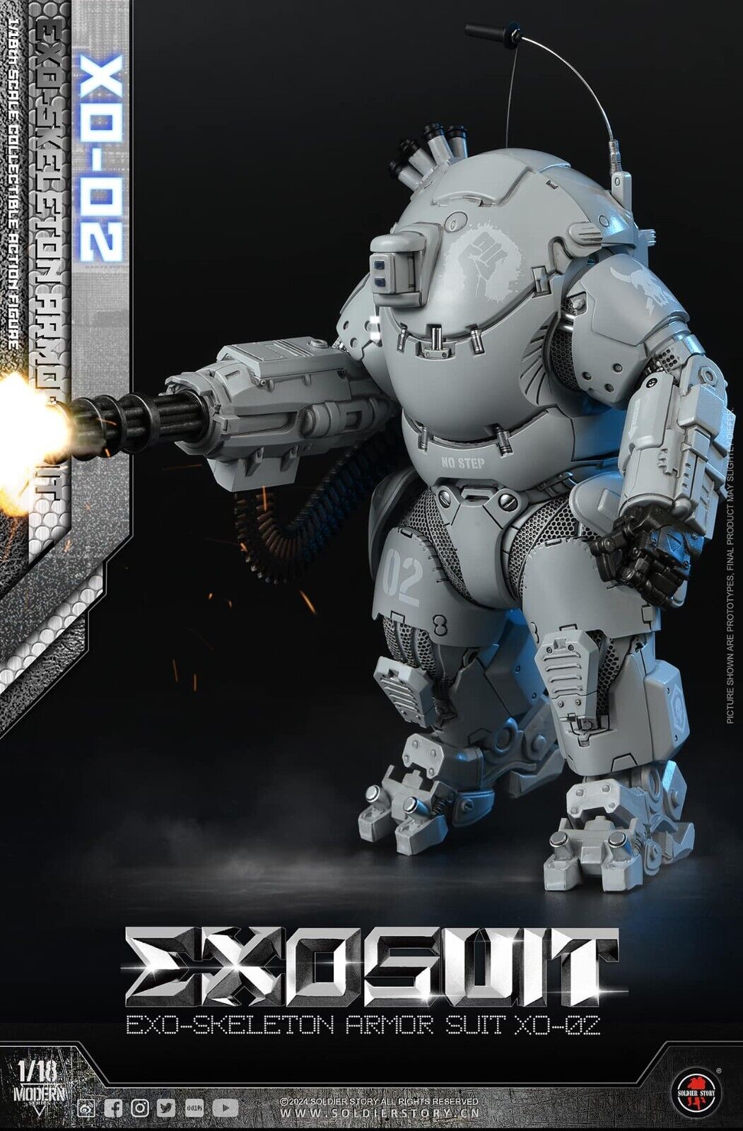 1/18 Soldier Story EXO-Skeleton Armor Suit XO-02 wtih LED 1/18 Soldier Story EXO-Skeleton Armor Suit XO-02 wtih LED