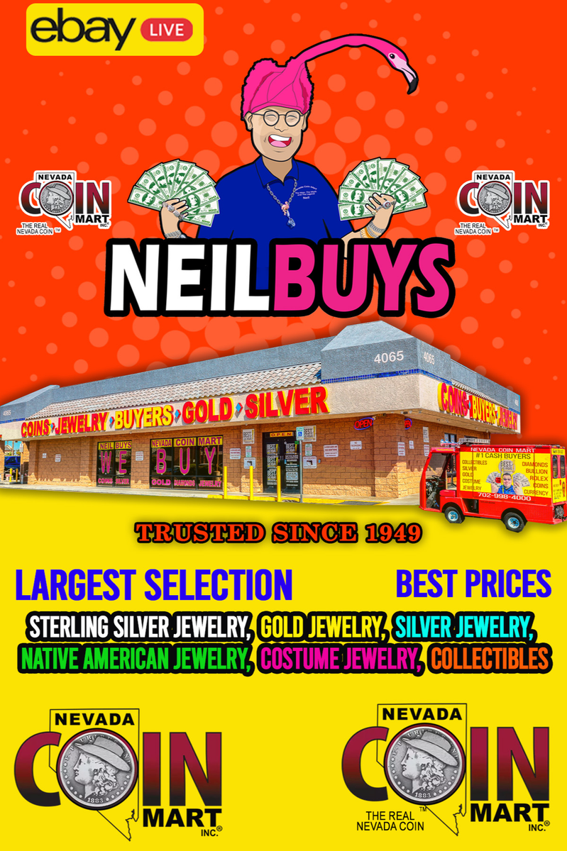$ NEIL BUYS NCM LIVE SHOW $ JEWELRY, CURRENCY, COLLECTIBLES, & STAMPS # ...