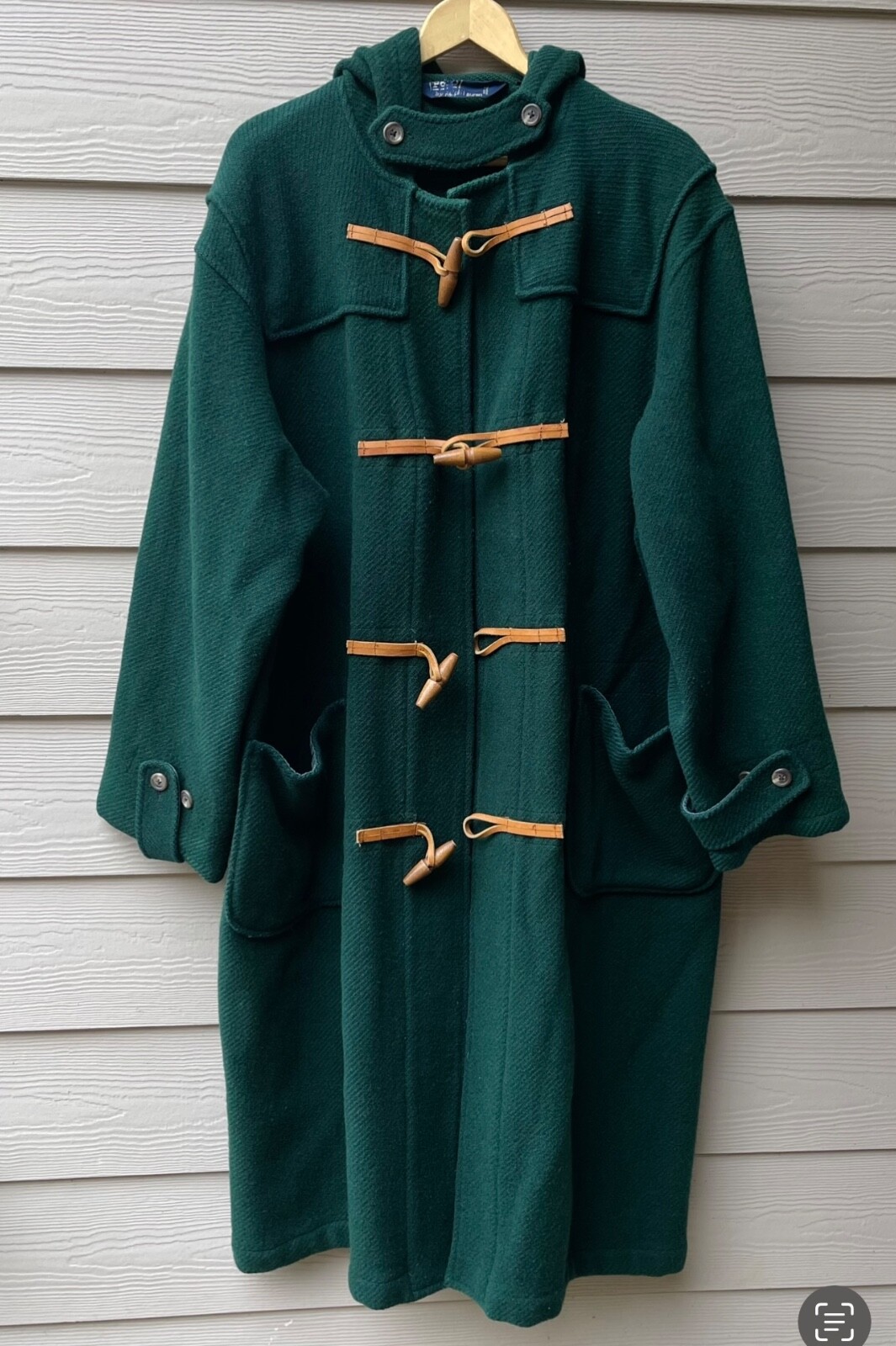Vintage 90s Polo Ralph Lauren Hooded Wool Duffle Toggle Coat Vintage 90s Polo Ralph Lauren Hooded Wool Duffle Toggle Coat