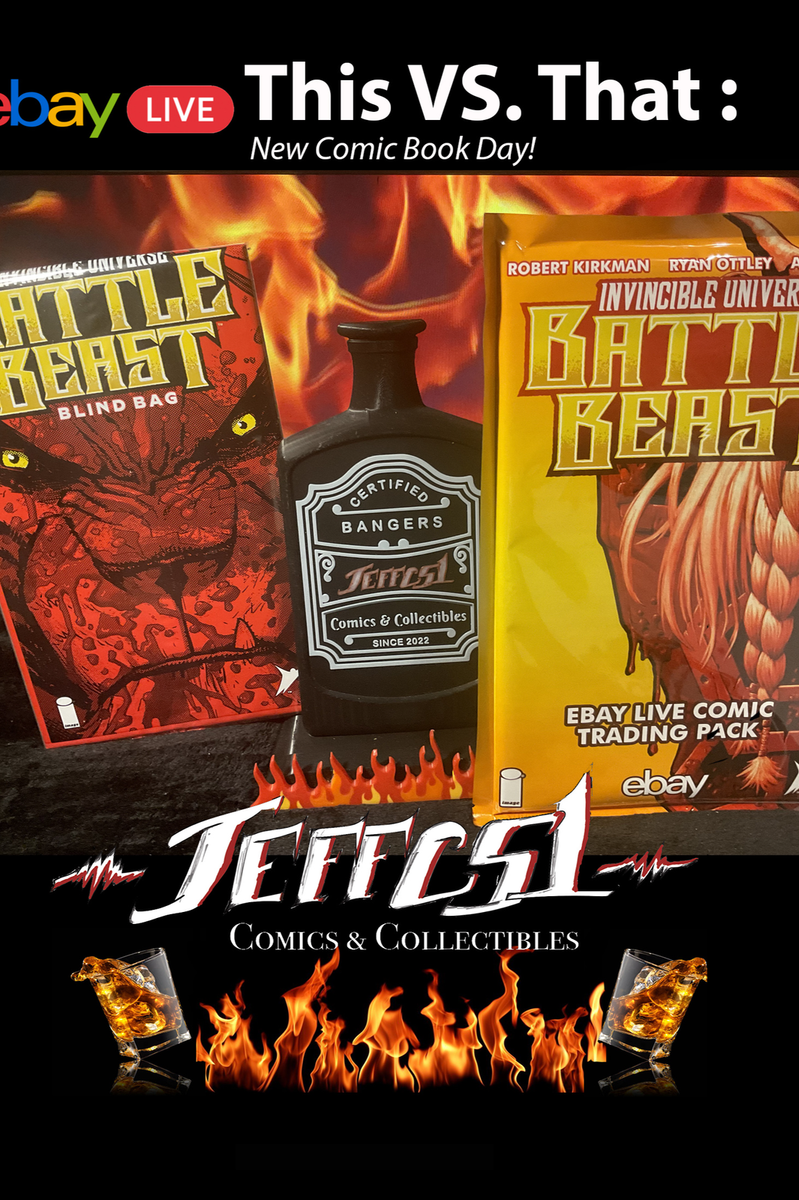 LAST eBay Live Battle Beast packs vs. Blind Bags +New Comics Signed ...