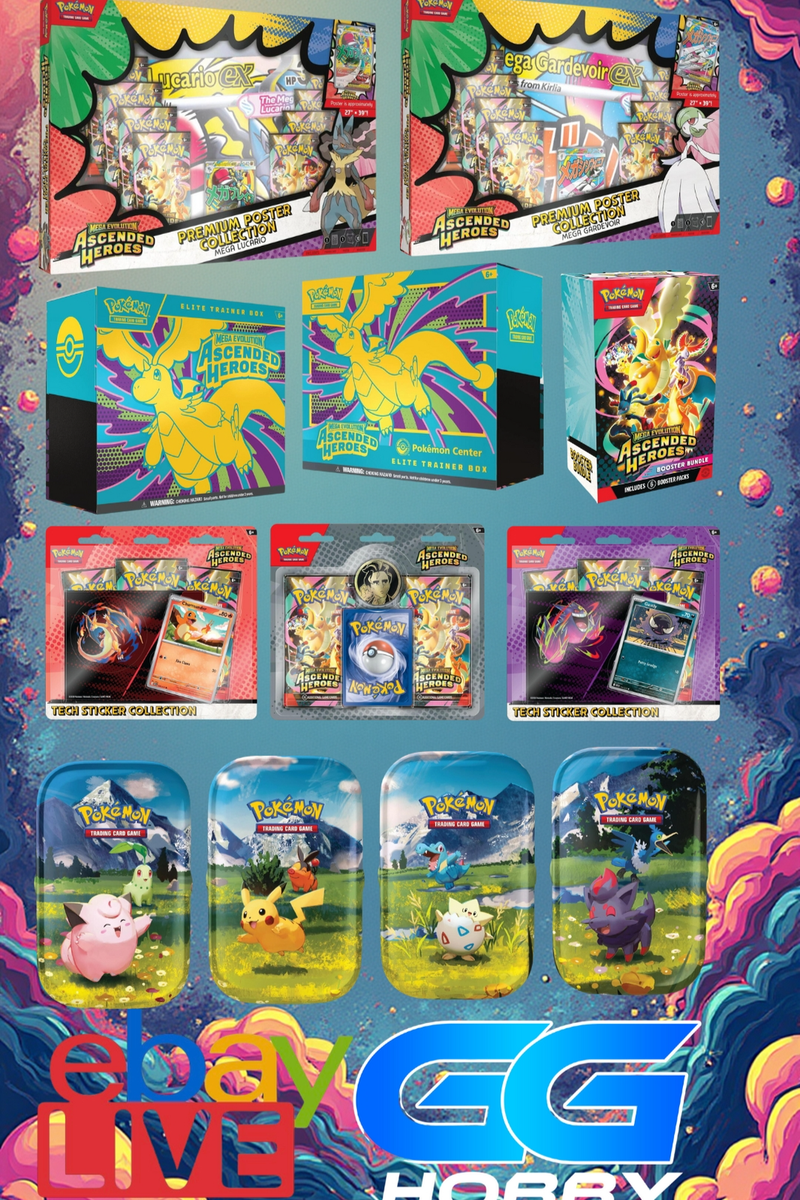 185 SEALED POKEMON TCG $1 AUCTIONS W/ SUSHI 🍣 | eBay Live Video