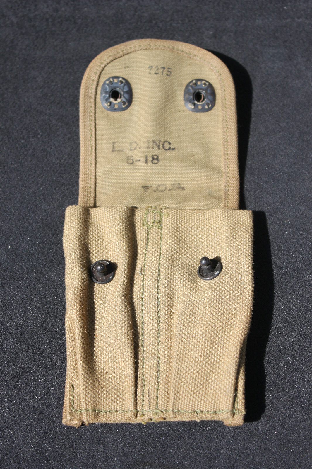 Original Un-issued US GI WW1 1911 Magazine Pouch. L-D Inc Original Un-issued US GI WW1 1911 Magazine Pouch. L-D Inc