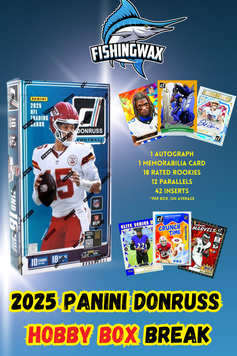 2025 Panini Donruss NFL Hobby Box Break 3877 | eBay Live Video