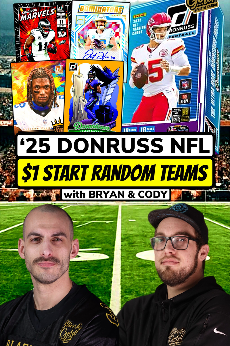 $1 Random Team 2025 Donruss Football Hobby Breaks w Bryan & Cody | eBay ...