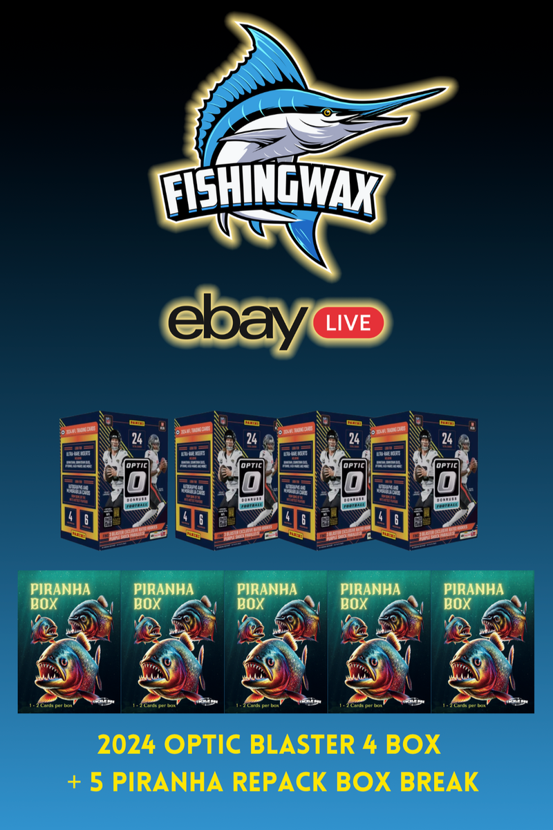 2024 Optic 4 Blaster + 5 Piranha Repack NFL Break 3434 | eBay Live Video